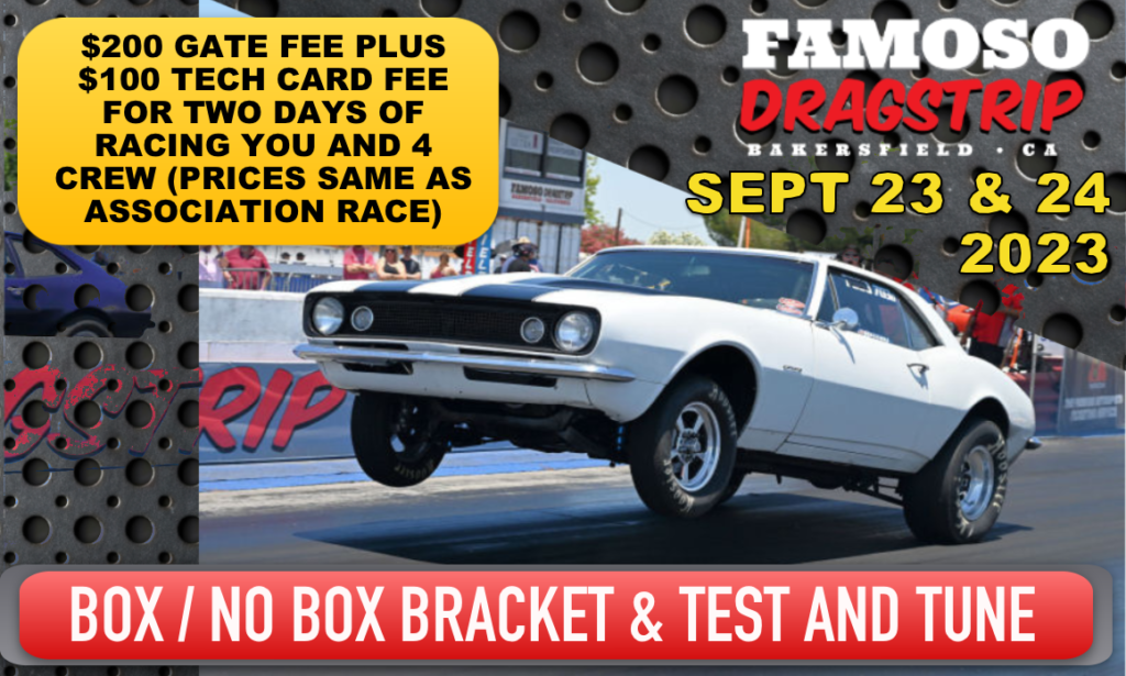 Schedule | Famoso Dragstrip
