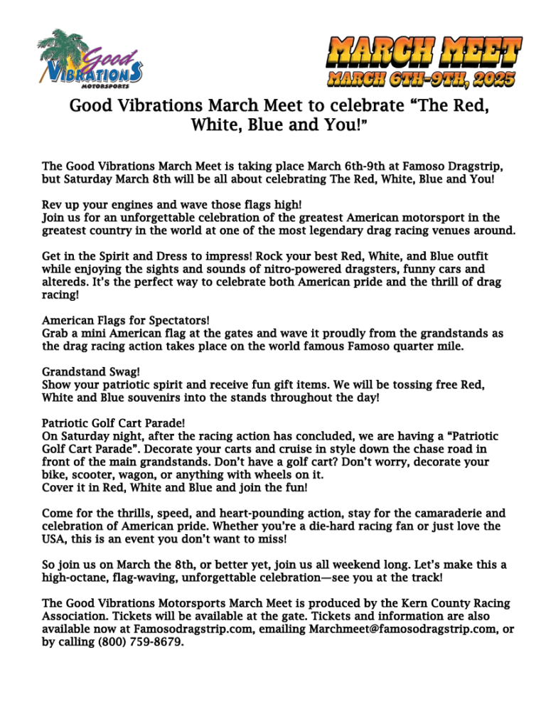 March Meet | Famoso Dragstrip